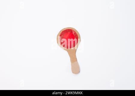 a cardboard magnifying glass craft for kids play, handmade loupe toy ...