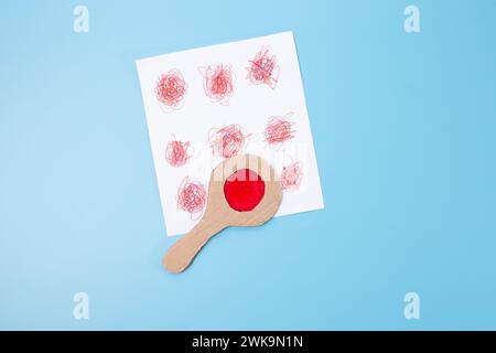 a cardboard magnifying glass craft for kids play, handmade loupe toy ...