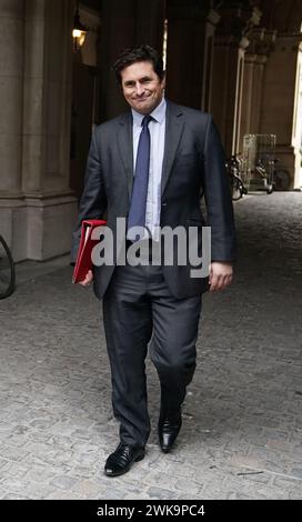 Minister for Veterans' Affairs Johnny Mercer arriving in Downing Street ...