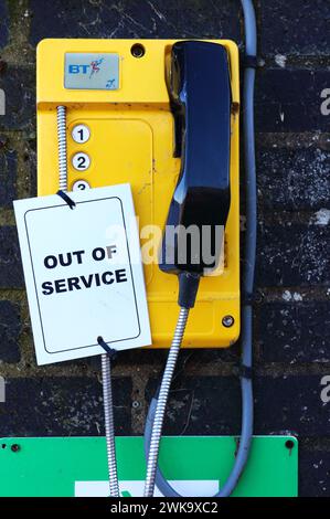 A BT Emergency Telephone In A Coastal Car Park In Norfolk,Uk ,2012 ...