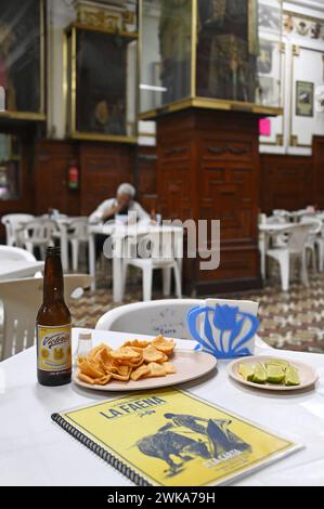Bar La Faena with bullfighting museum in the historic centre, Mexico ...