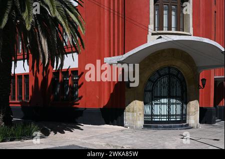 Art Deco building Fronton Mexico, Centro Historico, Mexico City Stock ...