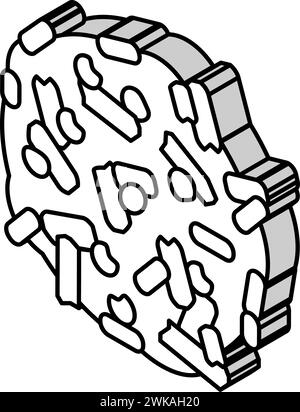 production wood pellets isometric icon vector illustration Stock Vector ...