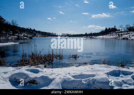 SUSSEX COUNTY, N.J. – February 18, 2024: High Point Monument is seen at ...