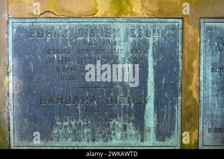 The Disney Family grave in the churchyard at Fryerning Essex Stock ...