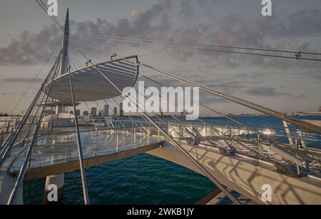The Lusail Pedestrian Bridges o the Glass Bridge of Lusail, in Lusail ...