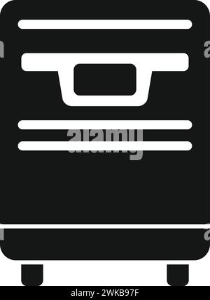 Converter controller icon simple vector. Solar panel foldable. Module ...