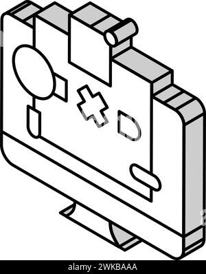tracking number isometric icon vector. tracking number sign. isolated ...