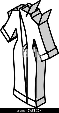 sheets silk bed isometric icon vector illustration Stock Vector Image ...