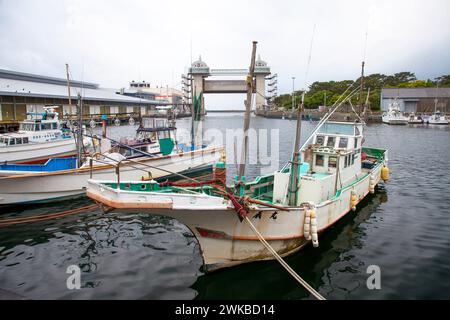 Numaza Port in Numazu City in Shizuoka Prefecture, Japan Stock Photo ...
