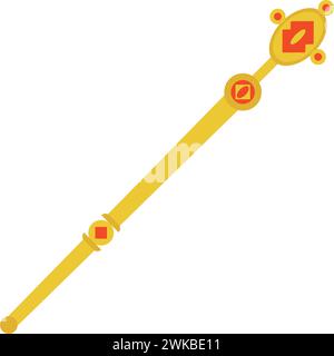 Colored royal staff icon Vector Stock Vector Image & Art - Alamy