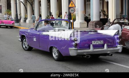 Side view of a 1957 Dodge Custom Royal automobile on display at a ...