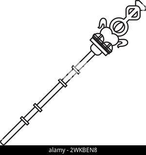 Royal staff outline icon Vector Stock Vector Image & Art - Alamy