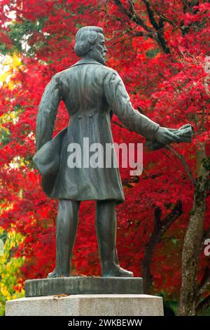 Rev. Jason Lee statue, State Capitol State Park, Salem, Oregon Stock ...