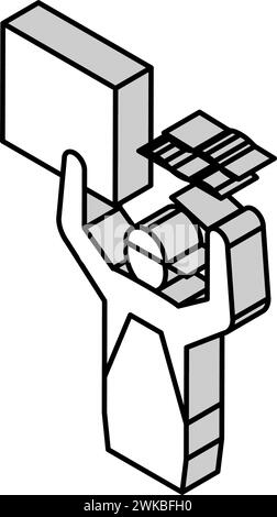 electrical safety certificate isometric icon vector illustration Stock ...
