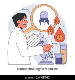 Nanomedicine concept. Innovative healthcare with nanotechnology ...