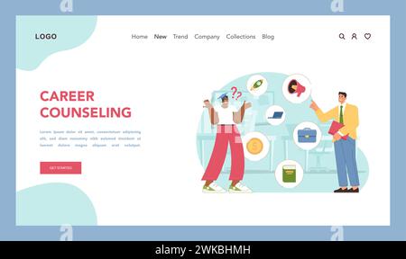 Guidance for future careers. Confused student choosing jobs and ...