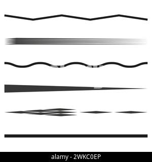 Horizontal dividers, separators vector illustration. Stock vector ...