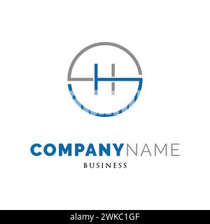 Initial Letter HS Icon Logo Design Template Stock Vector Image & Art ...