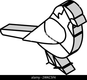 Wild sparrow icon isometric vector. Bird house. Fly male Stock Vector ...