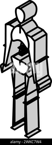 Bone Human Skeleton Structure isometric icons set vector Stock Vector ...