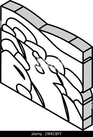 dry river isometric icon vector illustration Stock Vector Image & Art ...