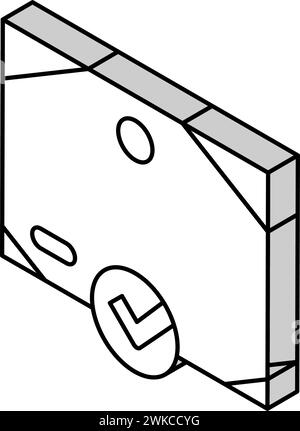 tick quality approving isometric icon vector illustration Stock Vector ...