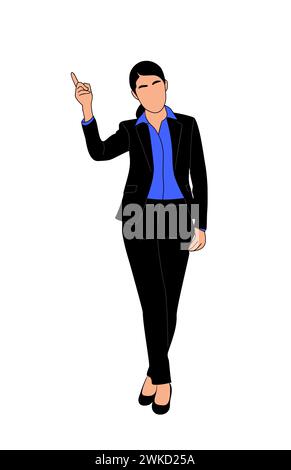Close up view on the woman biting nails Stock Vector Image & Art - Alamy