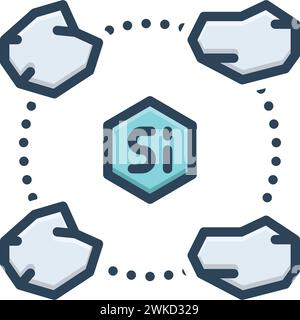 Icon for silicon,silicium Stock Vector Image & Art - Alamy