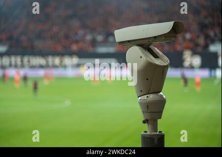 CCTV camera at the stadium during the match Stock Photo - Alamy