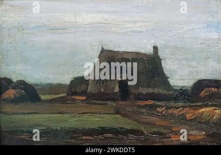 Van Gogh Vincent - Farm with Stacks of Peat (1883 Stock Photo - Alamy
