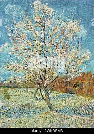 The Pink Peach Tree (1888) by Vincent van Gogh (1853-1890 Stock Photo ...