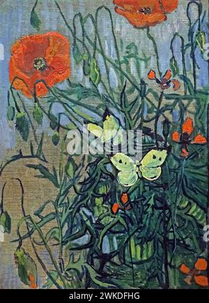 Van Gogh Vincent - Butterflies and Poppies (1889 Stock Photo - Alamy