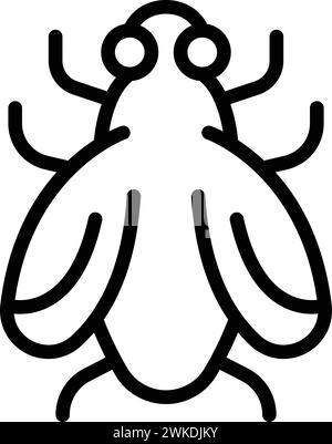 Tsetse fly icon outline vector. House animal. Africa buzz beetle Stock ...