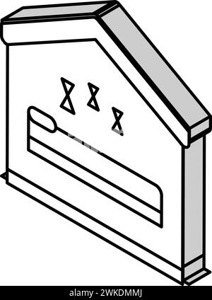 Pet bed house icon isometric vector. Care shop. Cat box Stock Vector ...