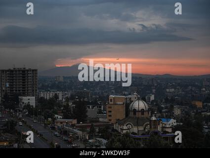 Addis Ababa, Ethiopia. 15th Feb, 2024. Yonas Akele (L) and Jiang Jiang ...