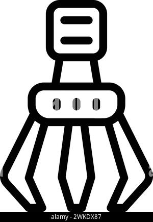 Mechanical claw toy. Grabbing machine tool robotic grabber or ...