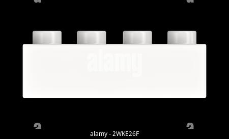 Dusk Plastic Lego Block Isolated on a Black Background. Children Toy ...