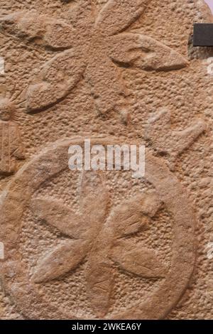 Kripan relief, early middle ages, sandstone bas-relief, Vitoria-Gasteiz ...