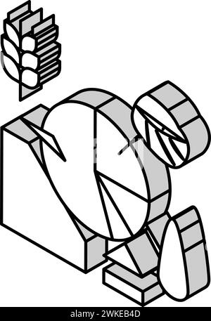 crop analytics smart farm line icon vector illustration Stock Vector ...