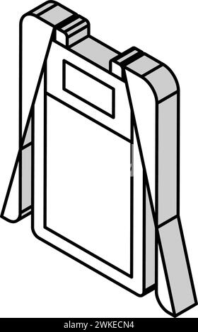 Aquarium chiller icon. Isometric of aquarium chiller vector icon for ...