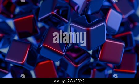 Minimalist interpretation of interconnected blocks symbolizing ...