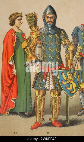 A German suit of armour for a man at arms, circa 1580. Assembled from ...