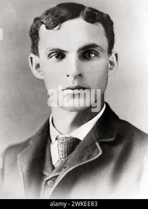 Portrait of Henry Ford, 25 years old, 1888 - colorized Stock Photo - Alamy