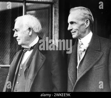 Henry Ford and Thomas Edison, 1927 Stock Photo - Alamy