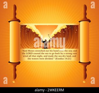 Story of Moses and Exodus. Bible Christian story of Moses, Egypt, God ...