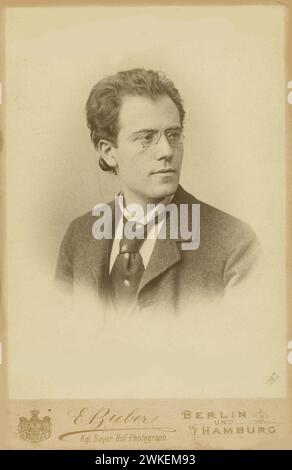 Porträt von Komponist Gustav Mahler (1860-1911). Museum: Privatsammlung ...