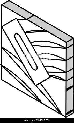 Man putty wall icon. Isometric of man putty wall vector icon for web ...