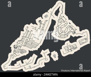 Terminals layout plan of the VNUKOVO INTERNATIONAL AIRPORT (VKO ...