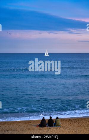 Barceloneta beach. Barcelona, Catalonia, Spain Stock Photo - Alamy